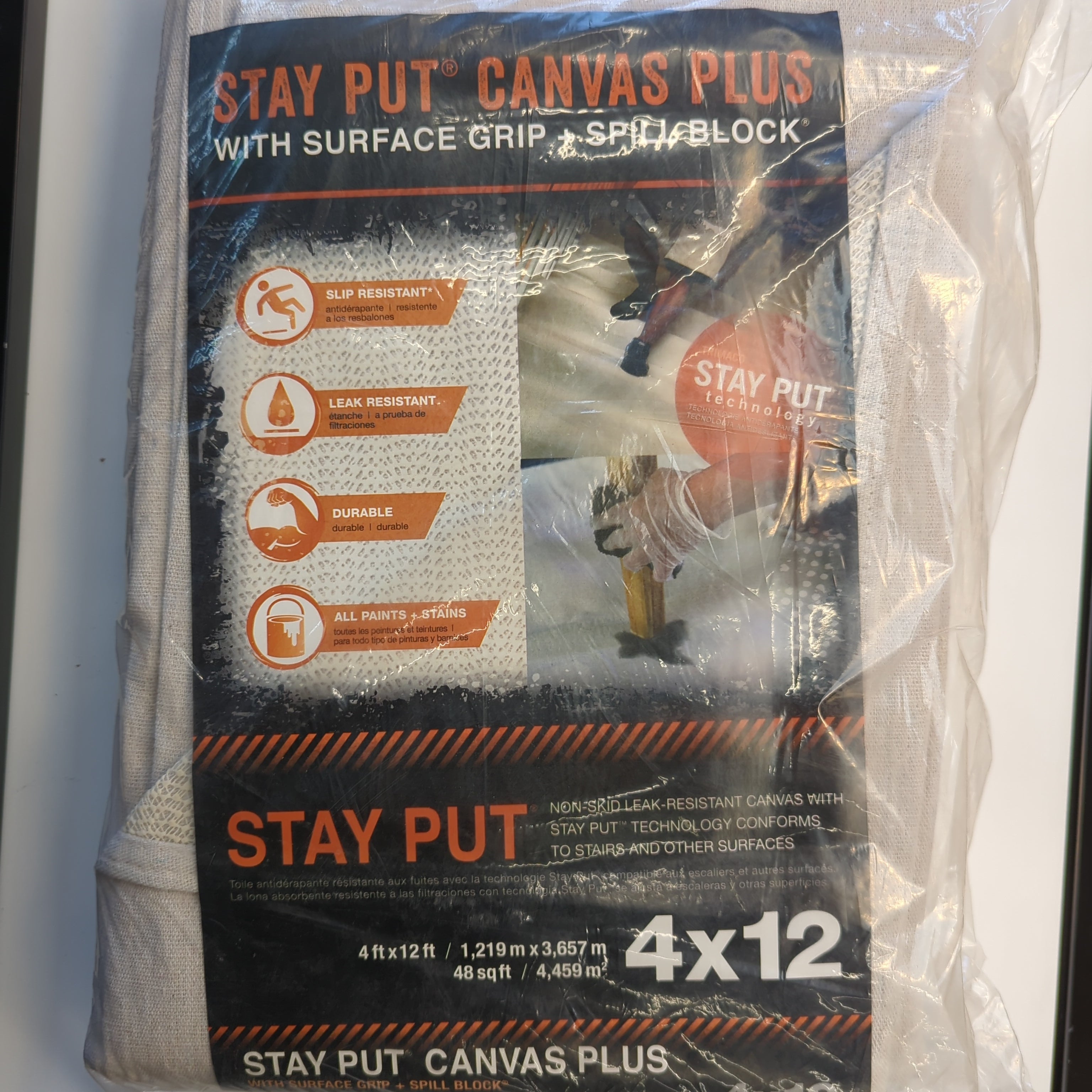 Trimaco Canvas Drop Cloth 4'x12' Hvy-Wt – Paint Garden